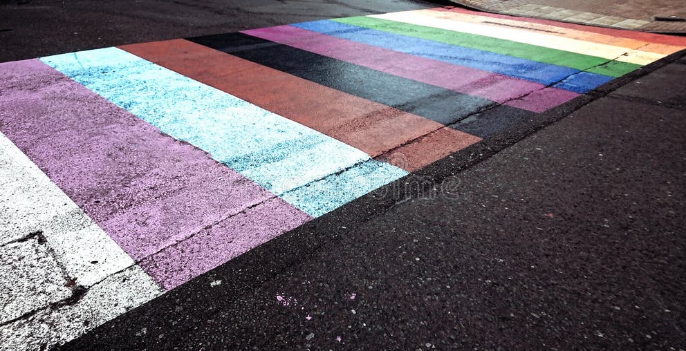 Multi Color Road Crossing stock photo. Image of road - 203382658