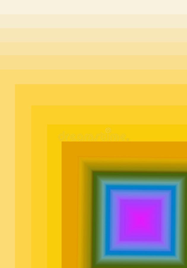Multi-color Square with Gradient Yellow Frame for Background Stock ...
