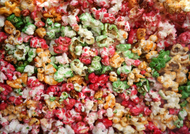 Multi Color, Sweet Pop Corn Macro Stock Image - Image of festival ...