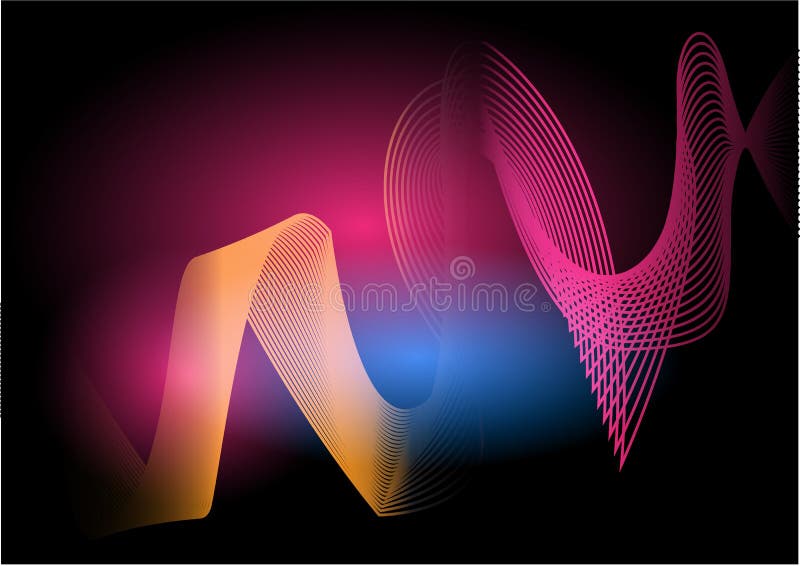 Multi Color Audio Waveform Technology Background Digital Equalizer ...