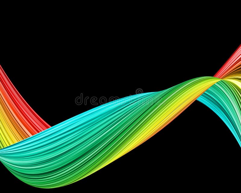 Multi Color Wave Background Stock Illustration - Illustration of ...