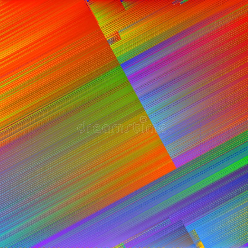 Multi Colored Abstract Background, Yellow and Orange Strips, Warp ...
