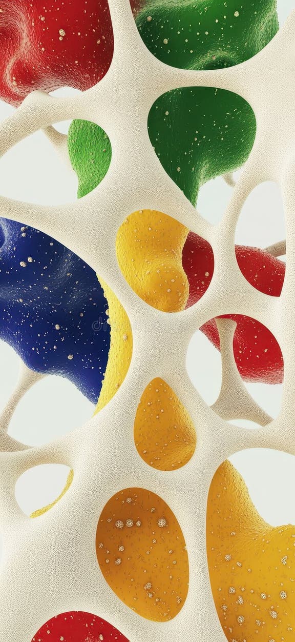 Multi-colored Abstract Foam Texture with Organic Patterns Stock Image ...