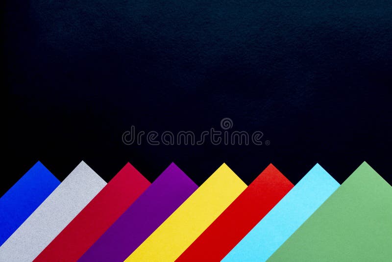 Multi-colored Abstract Geometric Background. Colored Sheets of Paper on ...