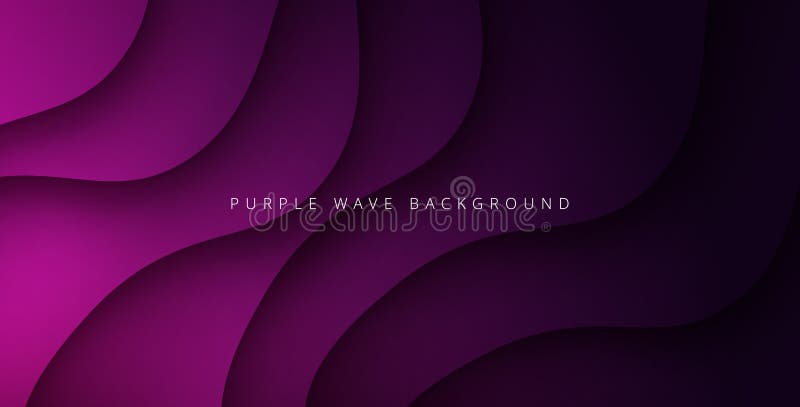 Multi Colored Abstract Purple Dynamic Wavy Papercut Overlap Layers ...
