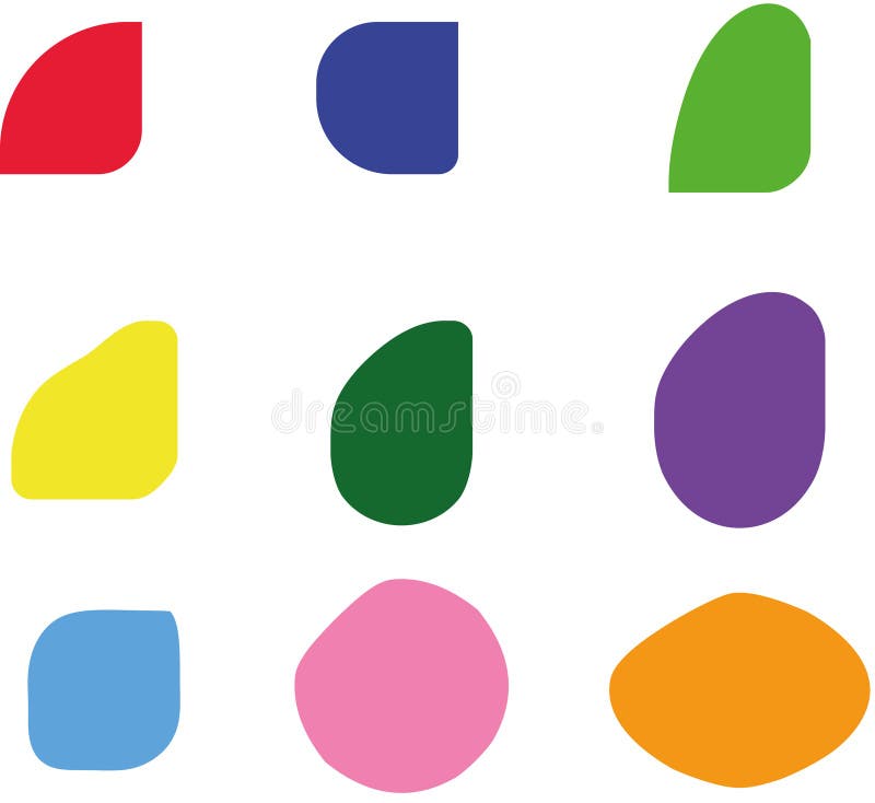 Multicolored Abstract Spots on a Transparent Background Stock Vector ...