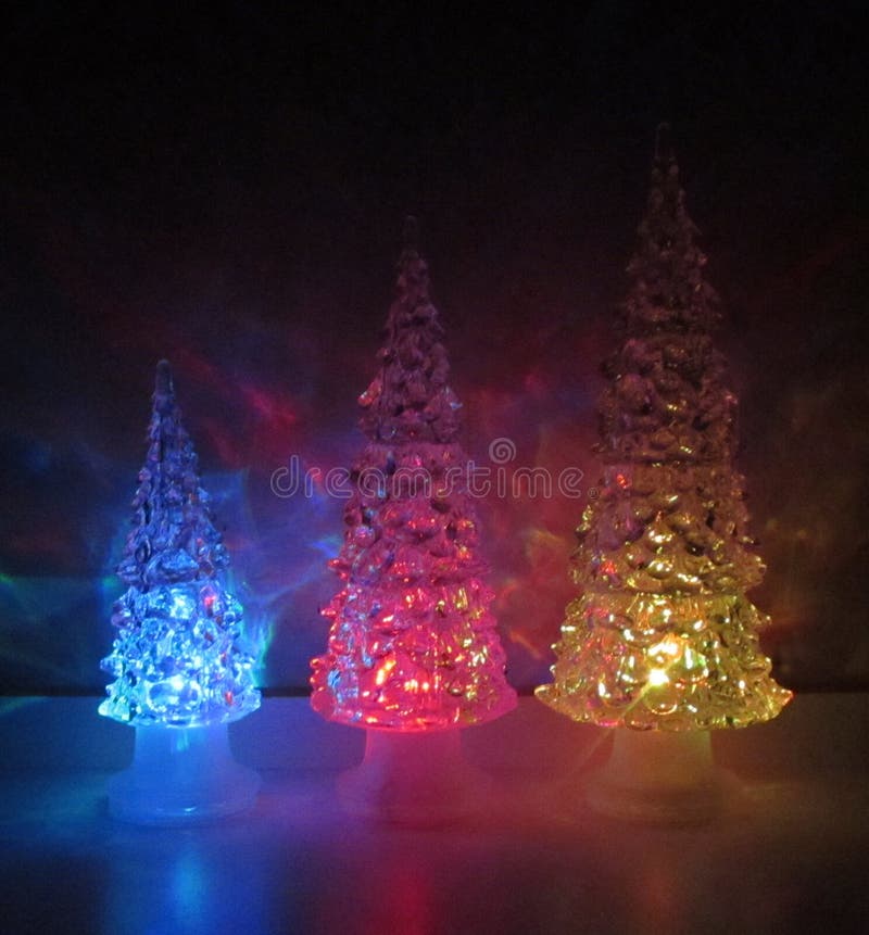 Multi-colored Acrylic Trees Stock Photo - Image of relaxing, bright ...