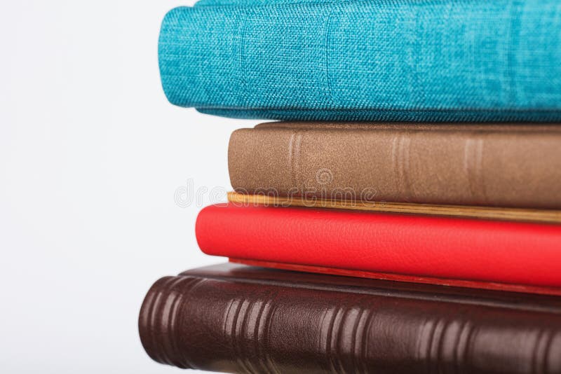 Multi-colored Albums of Different Sizes and Textures Stock Image ...
