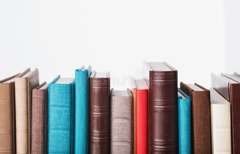 Multi-colored Albums of Different Sizes and Textures Stock Image ...