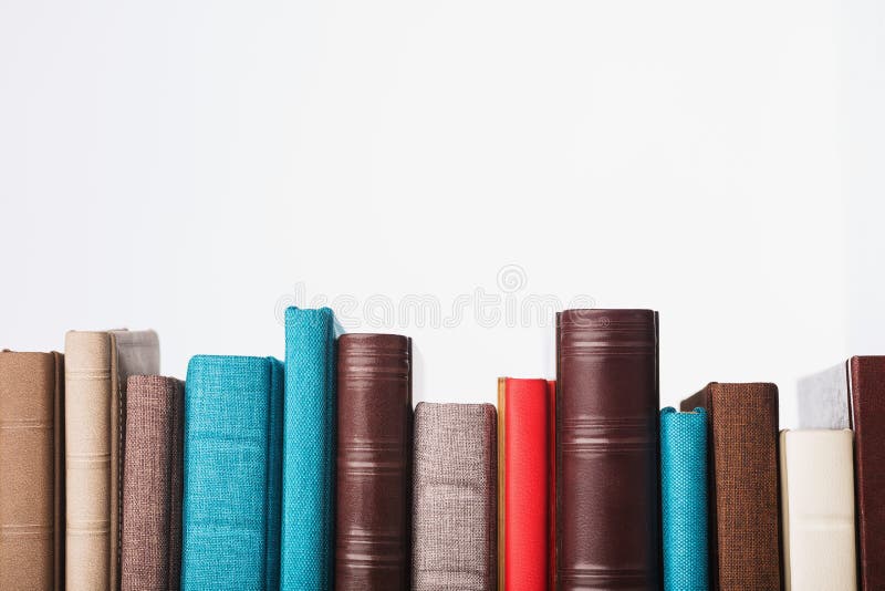 Multi-colored Albums of Different Sizes and Textures Stock Image ...