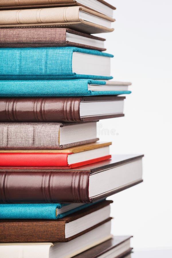 Multi-colored Albums of Different Sizes and Textures Stock Image ...