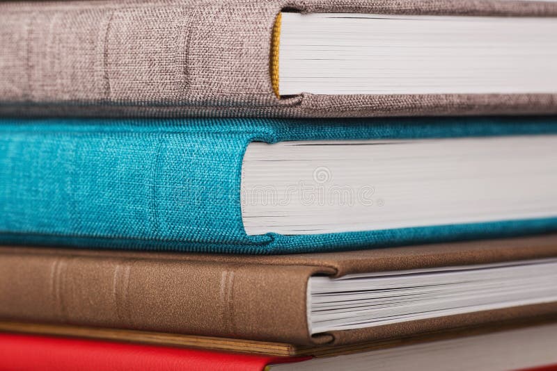 Multi-colored Albums of Different Sizes and Textures Stock Image ...