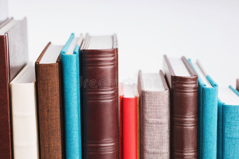 Multi-colored Albums Of Different Sizes And Textures Stock Image ...