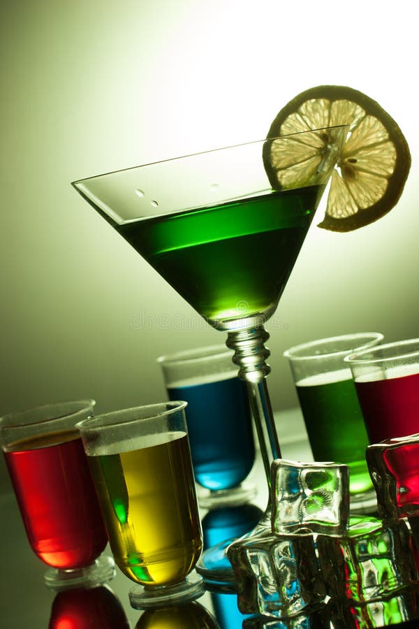 Multi-colored Alcohol Beverages Stock Image - Image of booze, liquor ...
