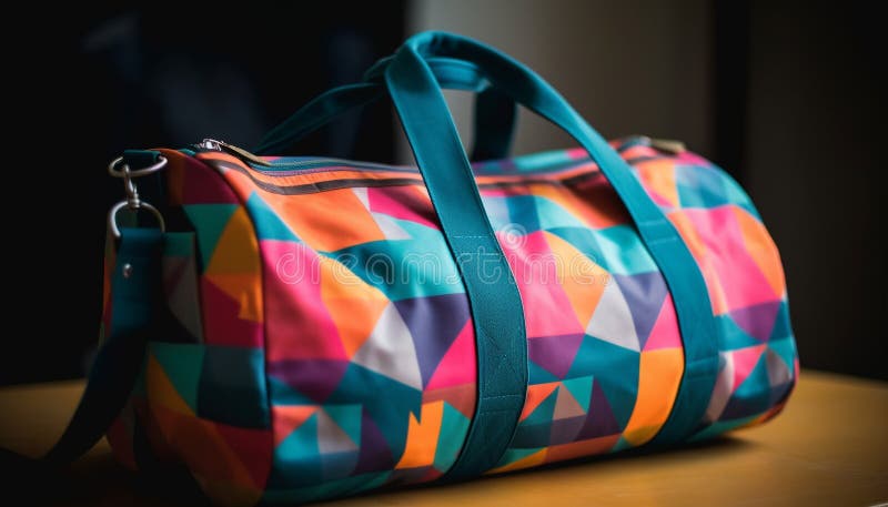 Multi Colored Backpack with Leather Handle for Fashionable Summer ...