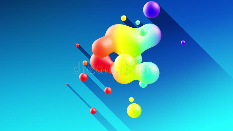 Multi-colored Balls or Bubbles with Popular Gradient Colors and in ...
