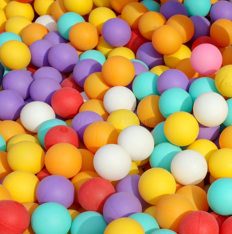 Multi-colored Balls in a Children`s Attraction Stock Image - Image of ...