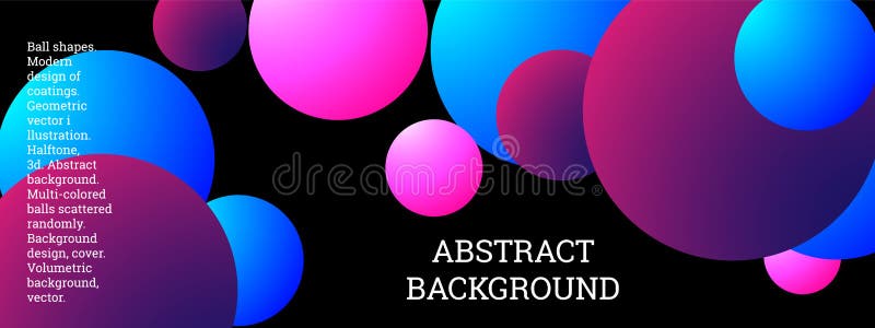 Multi-colored Balls Scattered Randomly. Background Design, Cover ...