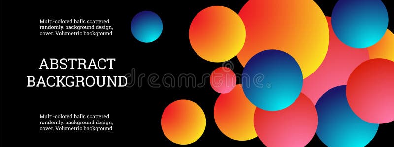 Multi-colored Balls Scattered Randomly. Background Design, Cover ...