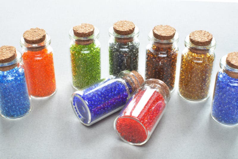 Multi colored beads stock photo. Image of grey, circle - 89403882