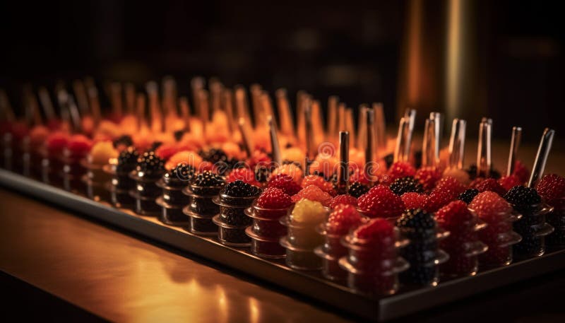 Multi Colored Berry Buffet Healthy Indulgence with Organic Chocolate ...