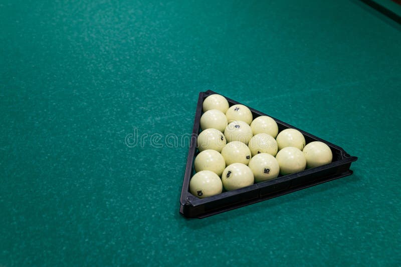 Multi Colored Billiard Balls in the Form of a Triangle with Numbers and ...