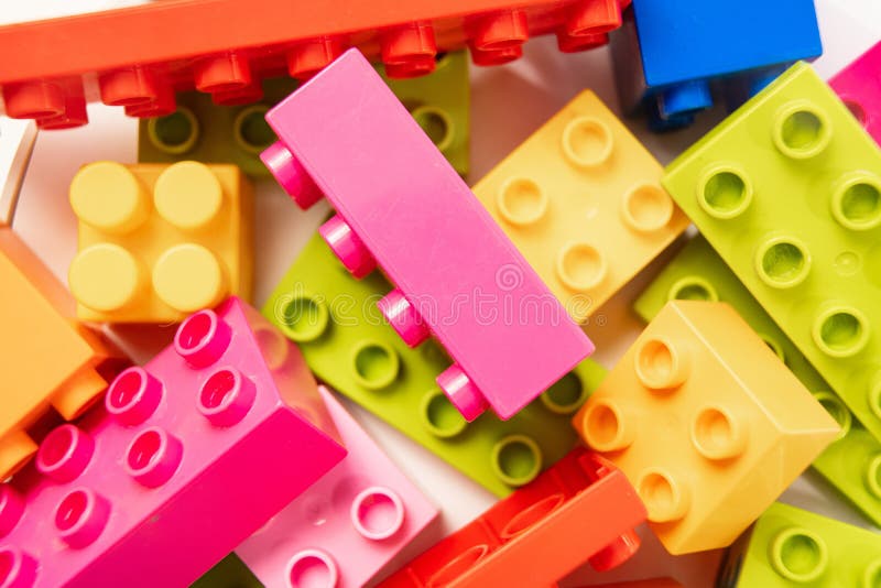Multi-colored Blocks of Children S Designer. Details of a Educational ...