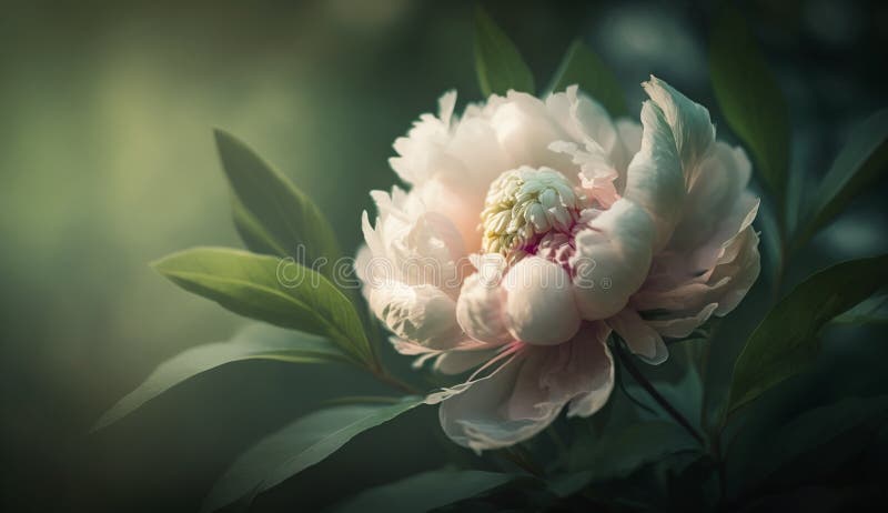 A Multi Colored Bouquet of Fresh Peonies in Bloom Generated by AI Stock ...