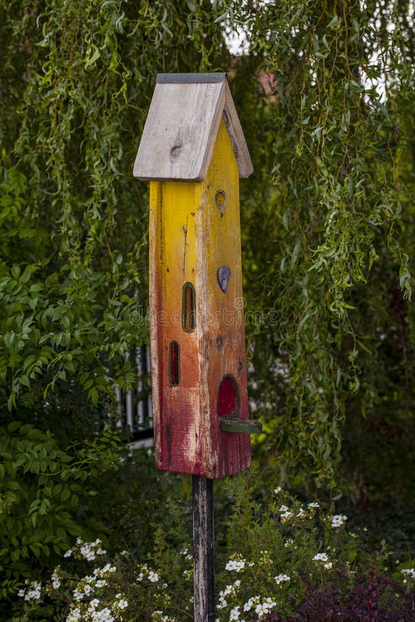 Multi Colored Box Birds Feed Hopper Stock Photos - Free & Royalty-Free ...