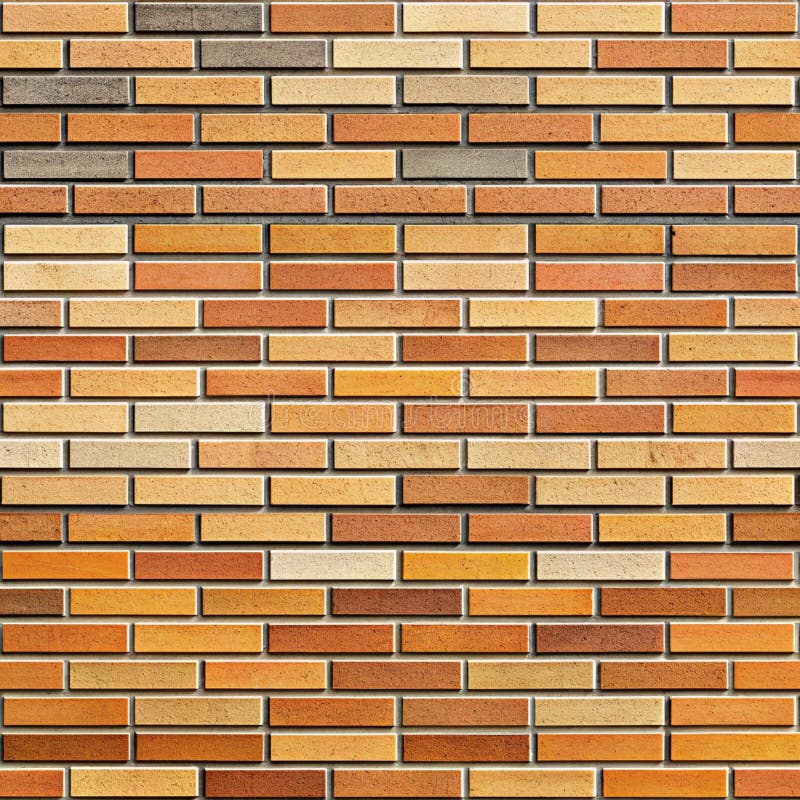 Multi-colored Brick Wall Pattern Stock Image - Image of durable, beige ...