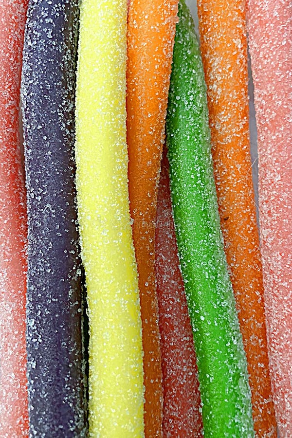 Multi-colored Bright Sticks of Marmalade. Homemade Sweets Stock Photo ...