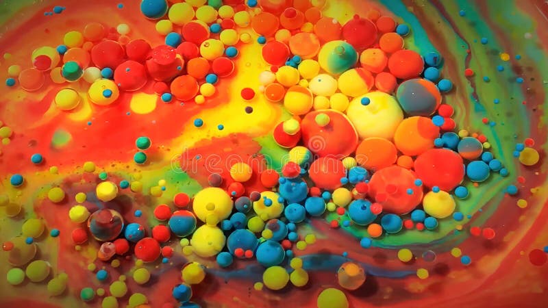 Multi-colored Bubbles in the Water Stock Image - Image of background ...