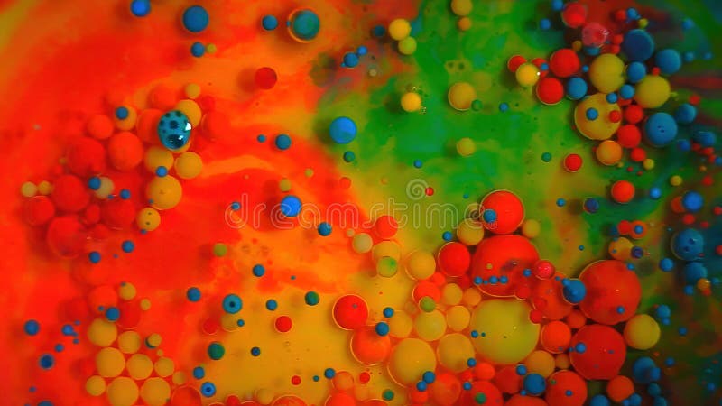 Multi-colored Bubbles in the Water Stock Image - Image of coloured ...