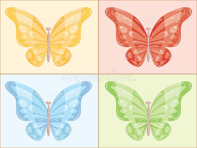 Multi-colored Butterfly. Vector Illustration Stock Vector ...