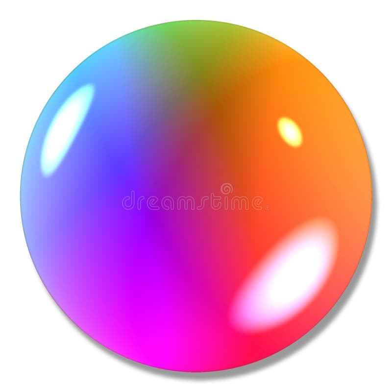 Multi-colored Button Ball Marble Stock Illustration - Illustration of ...