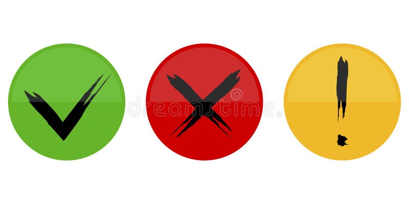 Red No Check Mark Validation Stock Illustrations – 237 Red No Check ...