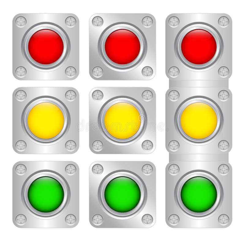 Multi-colored buttons stock vector. Illustration of internet - 37538197