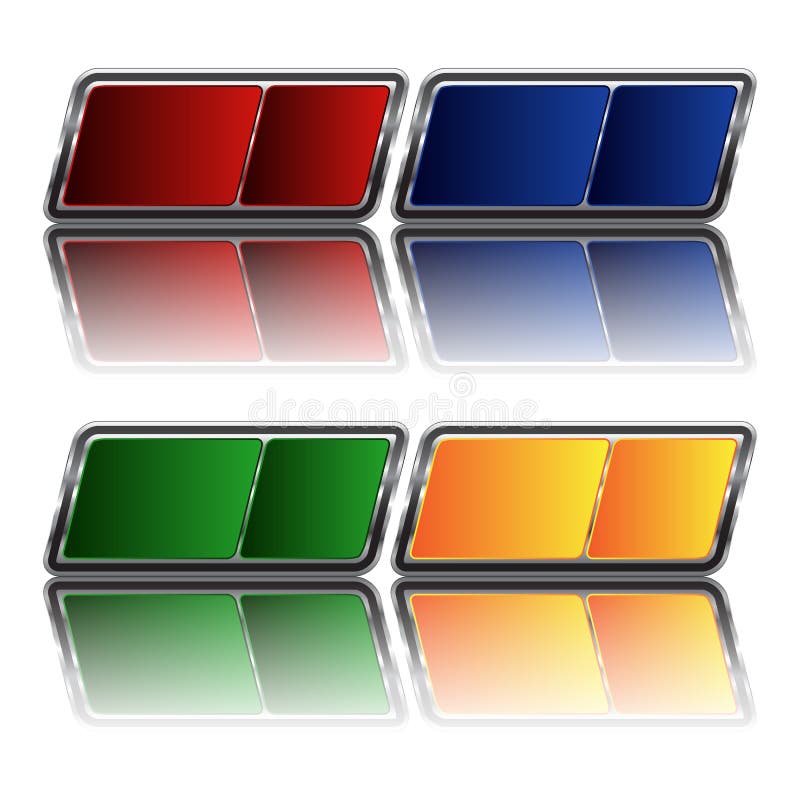 Multi-colored buttons stock vector. Illustration of interface - 49516718