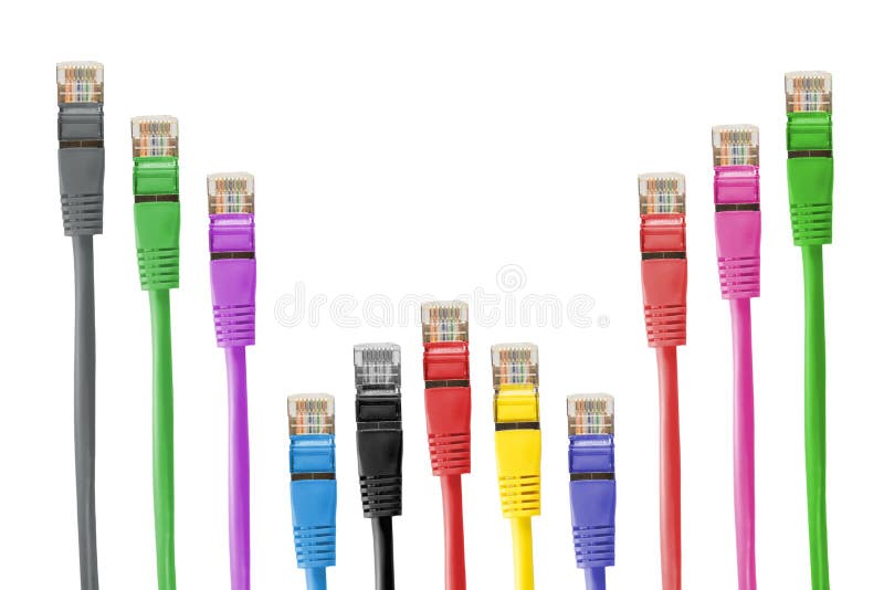 Multi-colored cables stock image. Image of networking - 82986467
