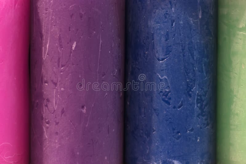 Multi-colored Candles in the Storefront Stock Photo - Image of closeup ...