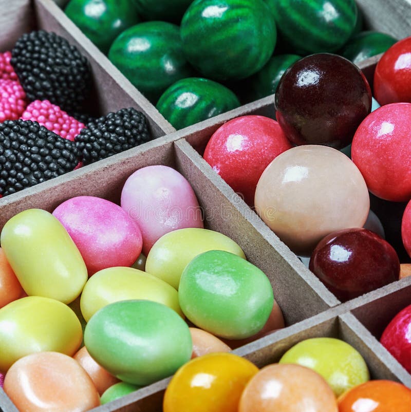 Multi Colored Candy and Chewing Gum Stock Photo - Image of gummy ...