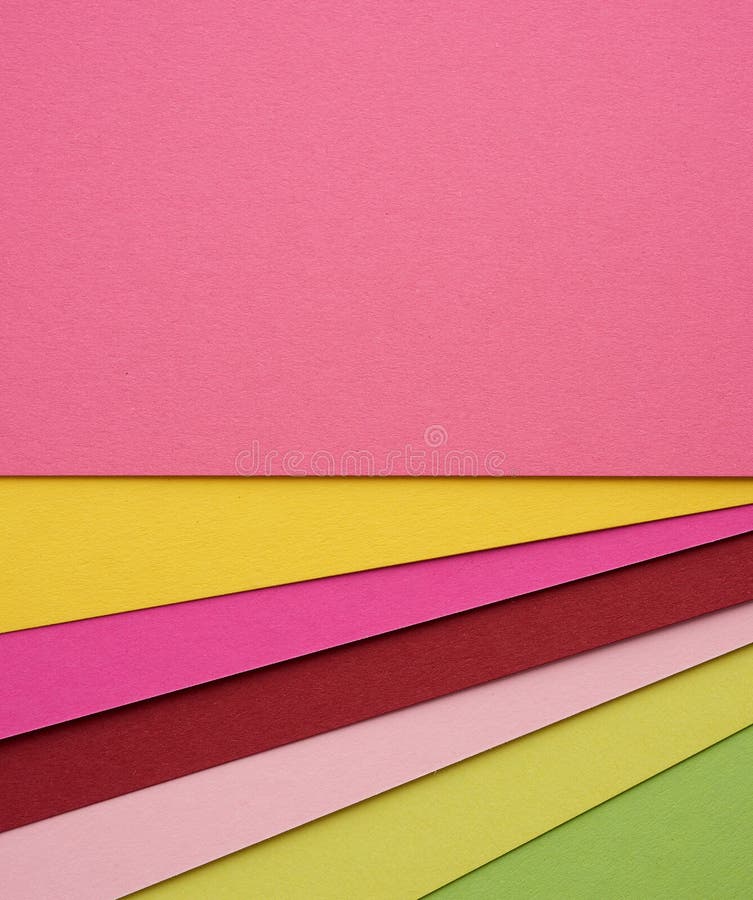 Multi-colored Cardboard Folded in Layers with a Shadow Stock Photo ...