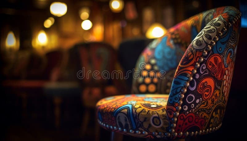 Multi Colored Chair Adds Elegance To Modern Decor Generated by AI Stock ...