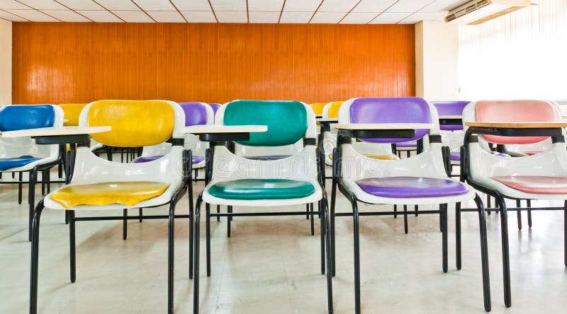 Multi-colored chairs stock photo. Image of empty, furniture - 23113788