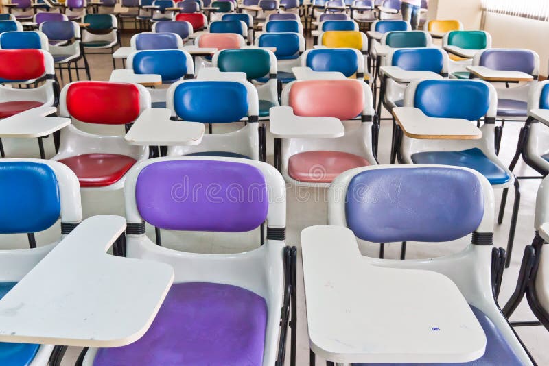 Multi colored chairs stock photo. Image of architecture - 23308964