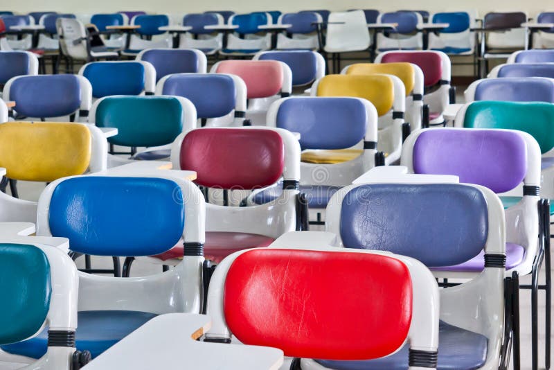 Multi colored chairs stock photo. Image of design, group - 44531526