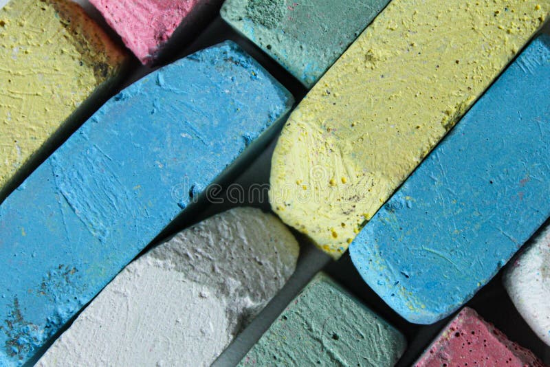 Multi-colored Chalk for Drawing. Different Colors Stock Photo - Image ...