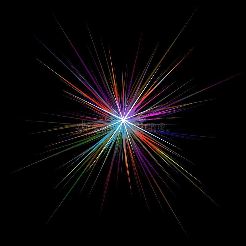 A Multi-colored Christmas Star. Vector Stock Illustration ...
