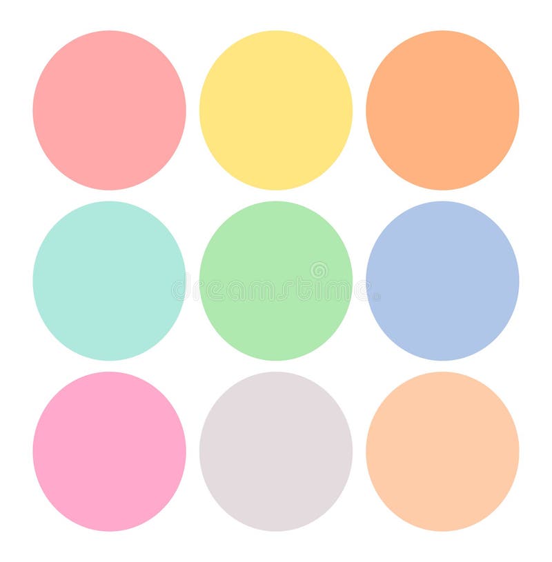Multi Colored Circle Vector Template for Stationary Paper Design. Stock ...