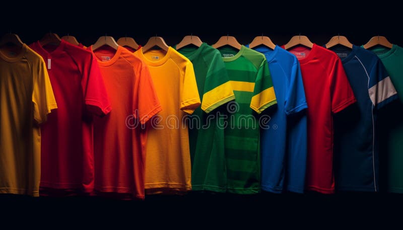 Multi Colored Clothing Collection with Vibrant Colors and Striped ...